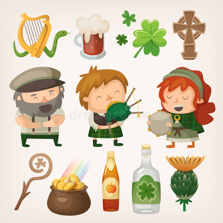 Irish elements stock vector. Illustration of sailor, patrick - 69731127