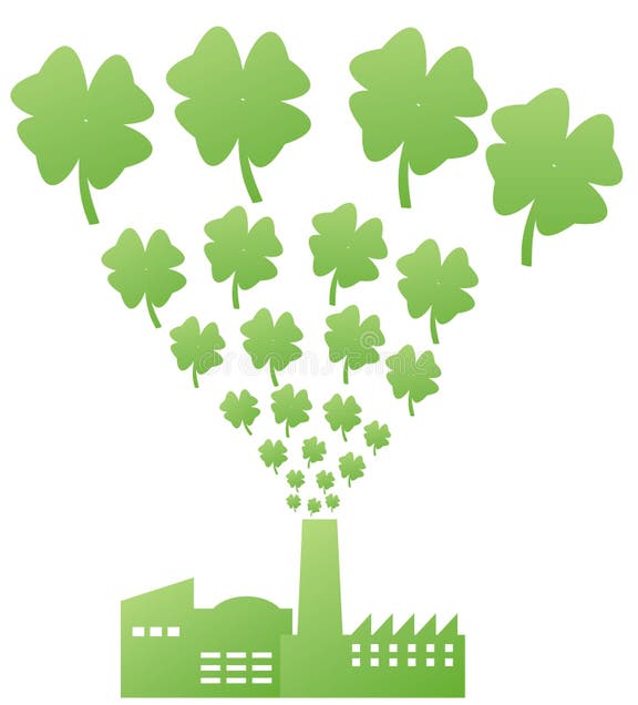 Irish factory air stock vector. Illustration of natural - 4497822