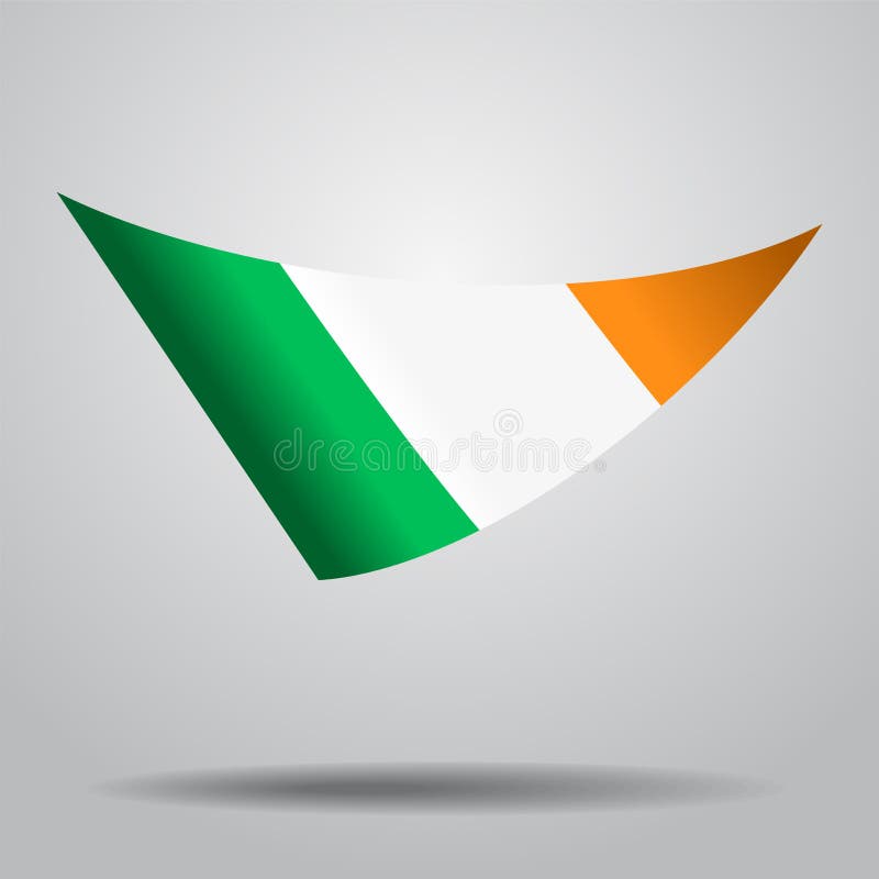Irish Flag Background. Vector Illustration. Stock Vector - Illustration ...