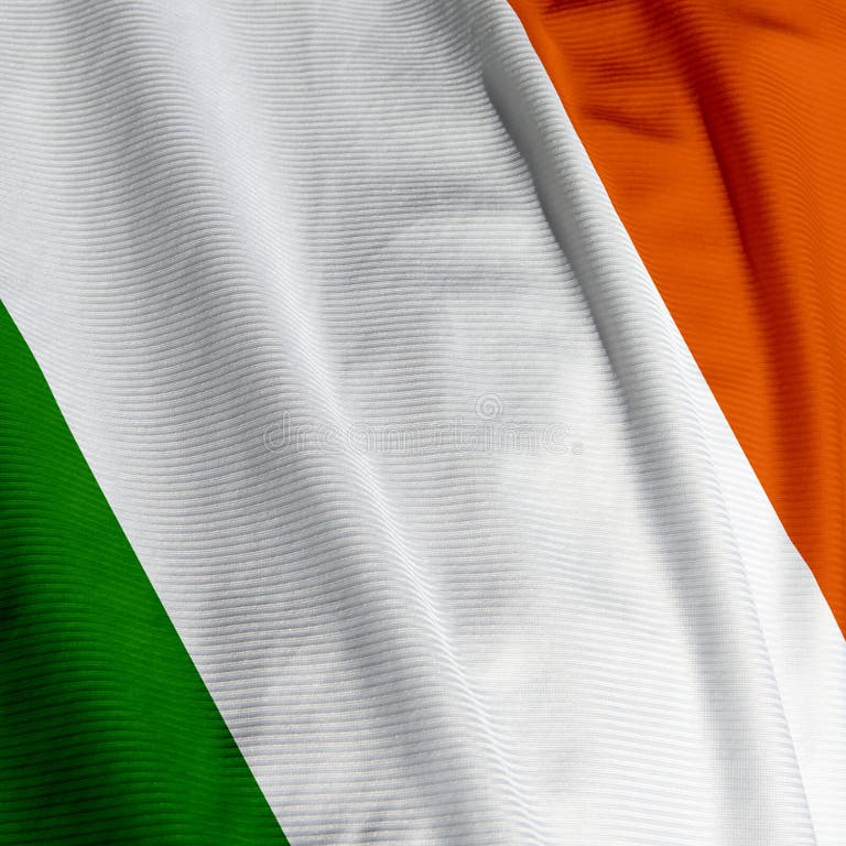 Irish Flag Closeup stock photo. Image of square, national - 4261382