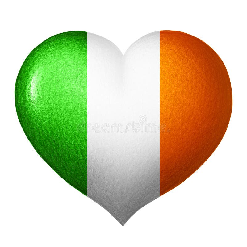 Ireland Button Flag Heart Shape Stock Illustration - Illustration of ...