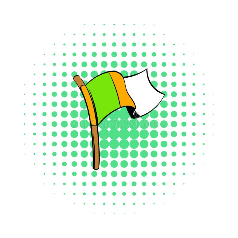 Irish Flag Icon, Icon Cartoon Stock Vector - Illustration of sign ...