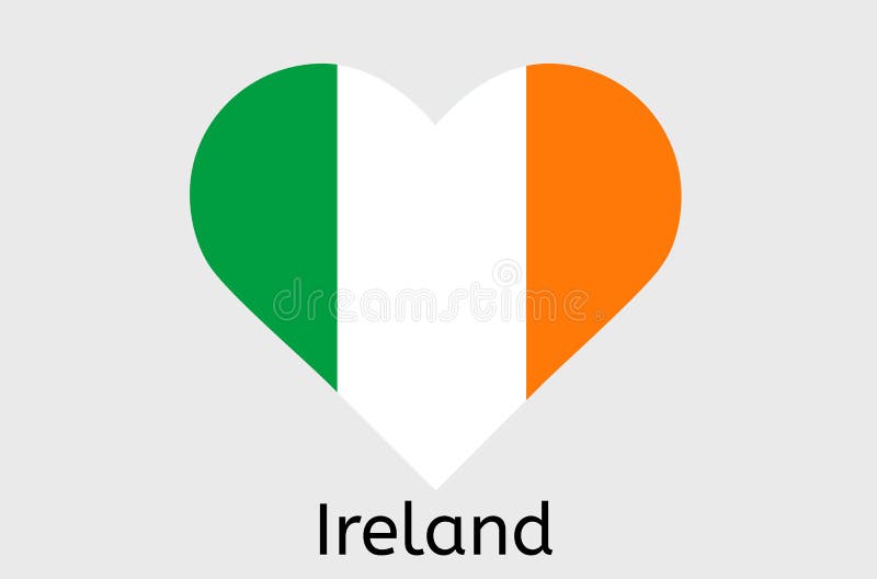 Irish Flag Icon, Ireland Country Flag Vector Illustration Stock Vector ...