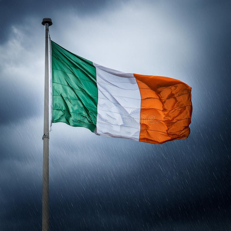 Irish Flag of Ireland, AI Generated Stock Illustration - Illustration ...