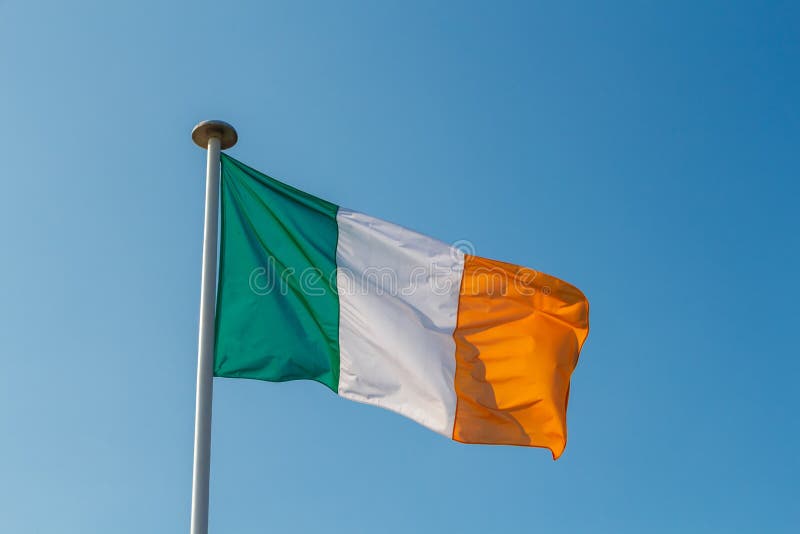 Irish flag stock image. Image of green, color, blue - 122841477