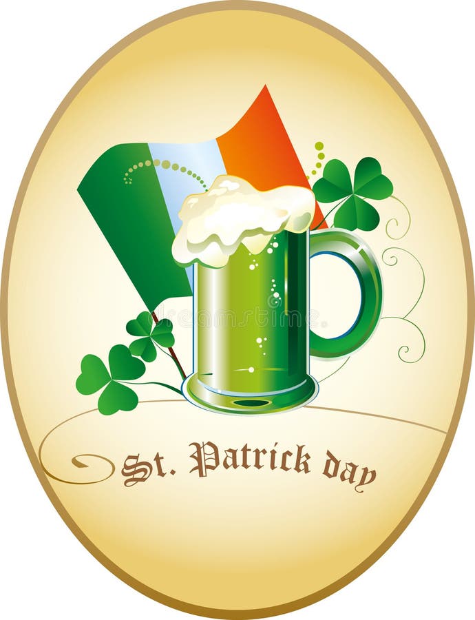 Irish green beer stock vector. Illustration of style - 29112772