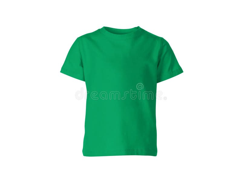 Irish Green Colour Blank Fashion Tee Front Mockup Template Stock ...