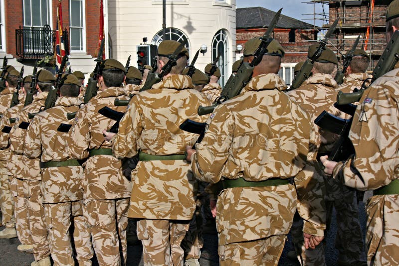 Irish Guards Returning Home from War Editorial Stock Photo - Image of ...