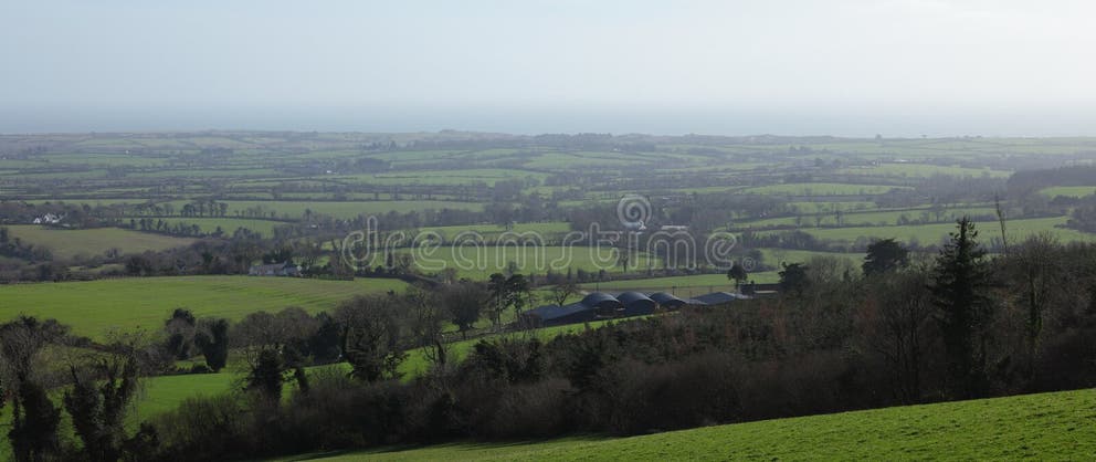 Irish landscapes. stock photo. Image of farmland, views - 18514800
