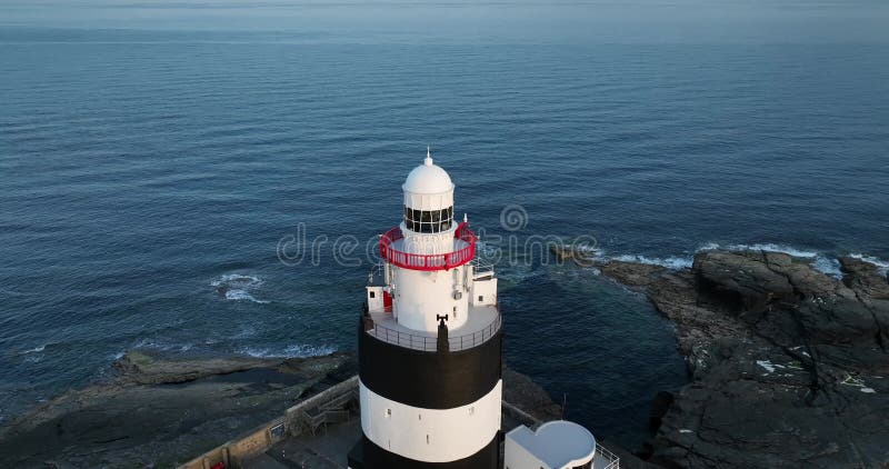 Irish Lighthouse Against the Sunset of the World S Oldest Lighthouse 4k ...