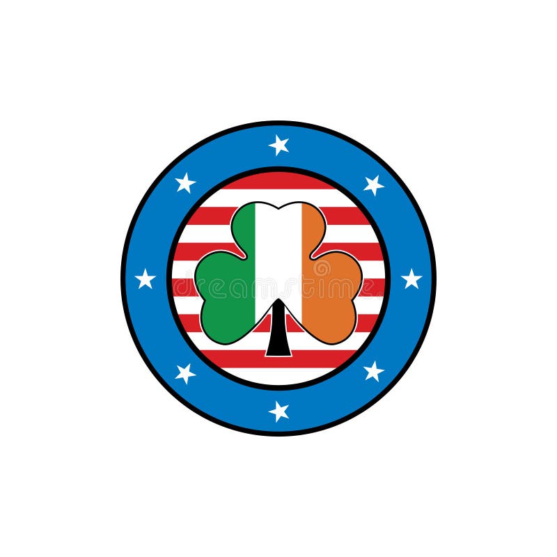 Irish american logo stock vector. Illustration of american - 165612847