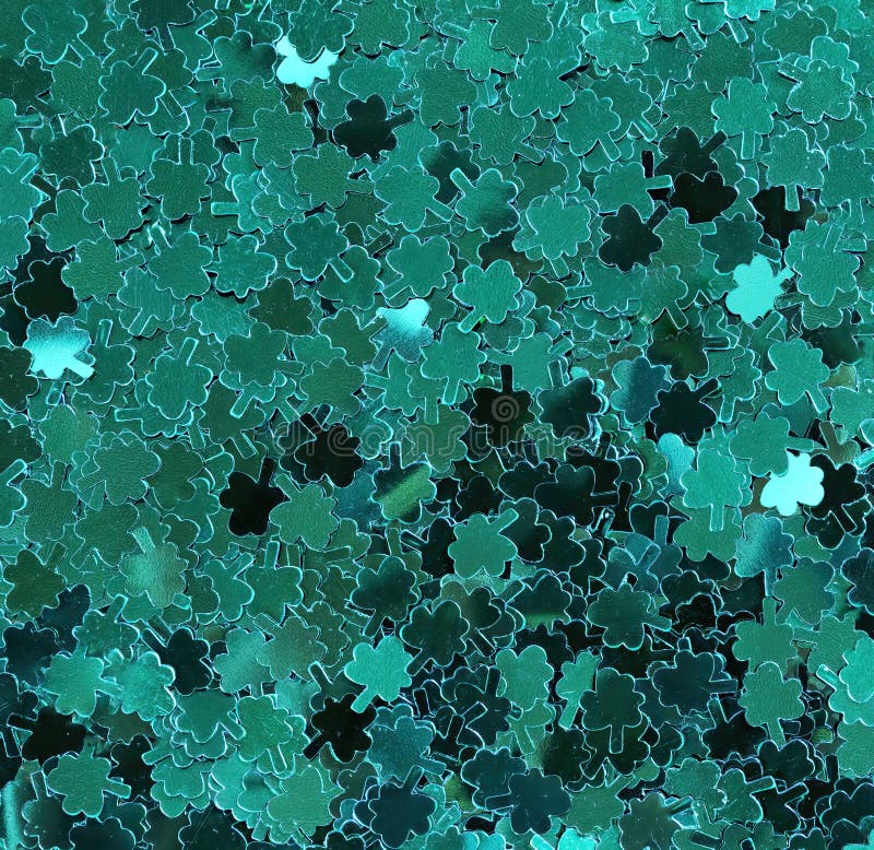 Irish Lucky Shamrock for Saint Patrick Day in Filled Frame Layout Stock ...