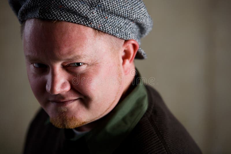 Irish Man Portrait stock photo. Image of portrait, copyspace - 48523514