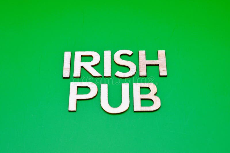 Irish pub background stock image. Image of signage, logo - 368327825
