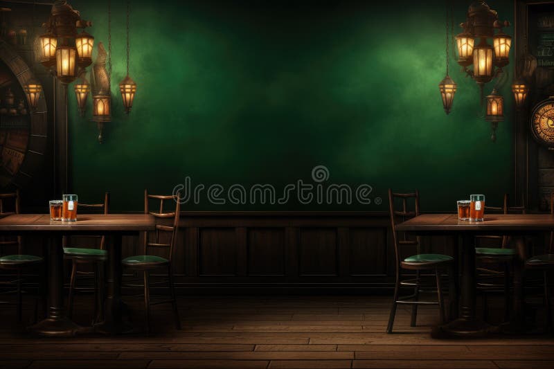 Irish Pub Themed Background Large Copy Space - Stock Picture Backdrop ...
