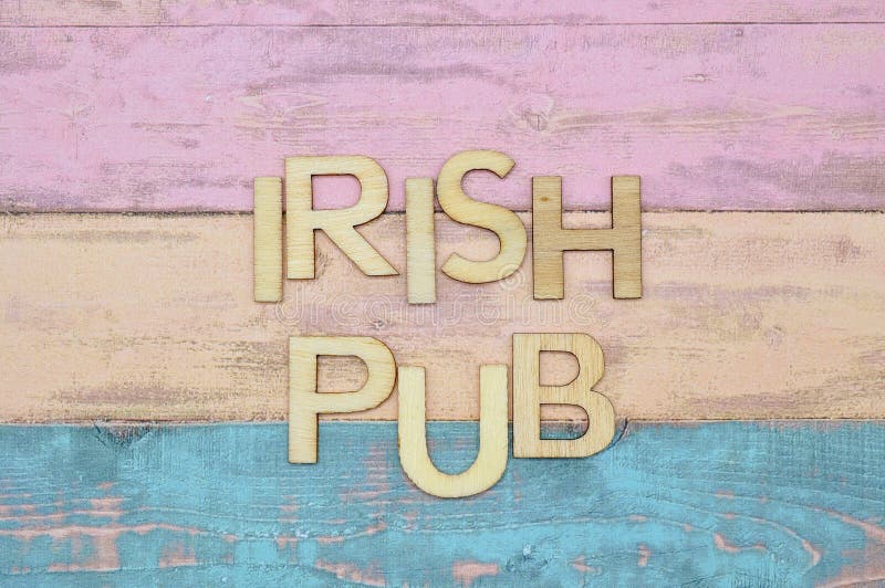 Irish pub write - banner stock illustration. Illustration of pattern ...