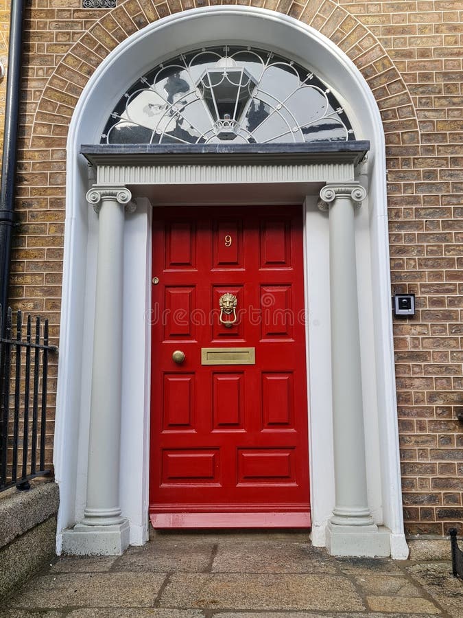 Irish Red massive door stock image. Image of massive - 272886281