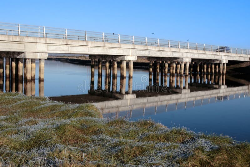 Cashen Road Bridge Over Cold River Reflected Stock Photo - Image of ...