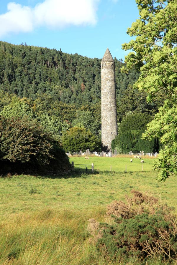 Irish round tower. stock photo. Image of tall, religious - 15775152