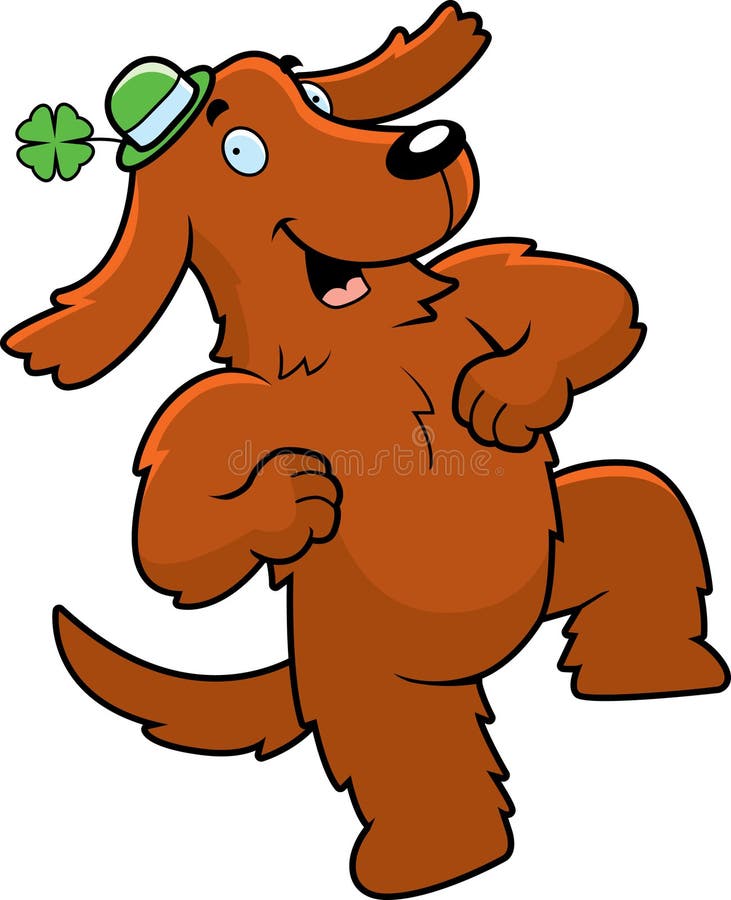 Irish Setter stock vector. Illustration of clover, patricks - 7110952