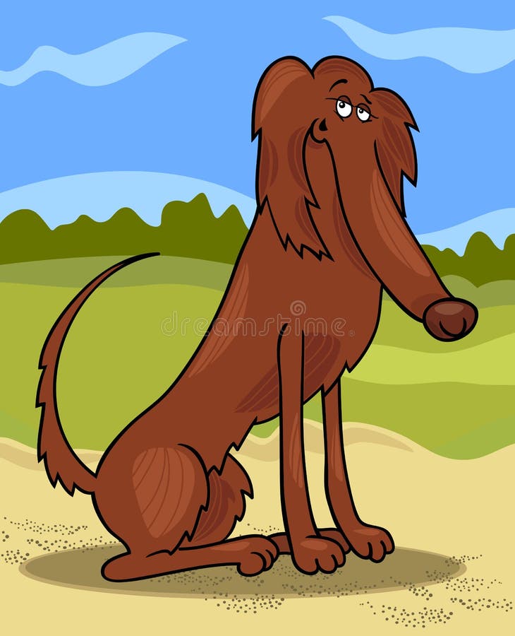 Irish Setter Dog Cartoon Illustration Stock Vector - Illustration of ...