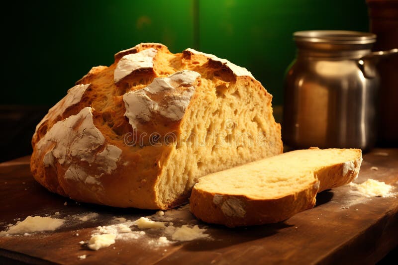 Irish Soda Bread Background Digital Paper Stock Illustration ...