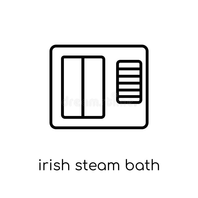 Steam Dog Bath Icon Outline Vector. Spa Pet Stock Vector - Illustration ...