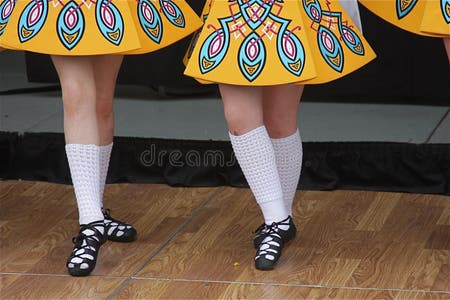 Irish Step Dancing Pose stock image. Image of landscape - 12418409