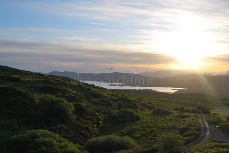 Irish Sunset stock photo. Image of muss, ireland, green - 25567716