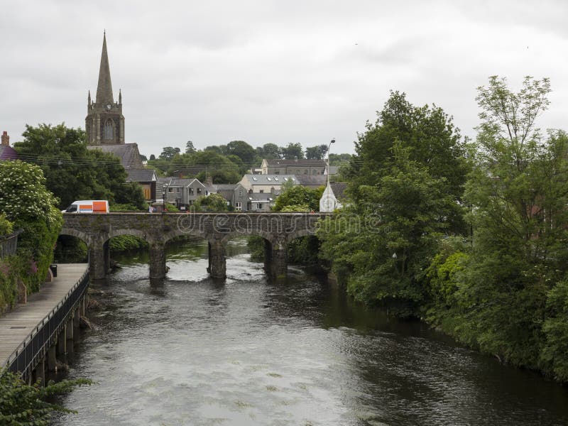An irish town and river stock photo. Image of travel - 32257022