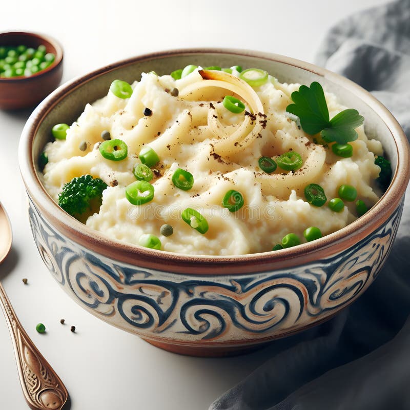 Irish Traditional Colcannon on Designed Bowl Ai Generated Stock ...