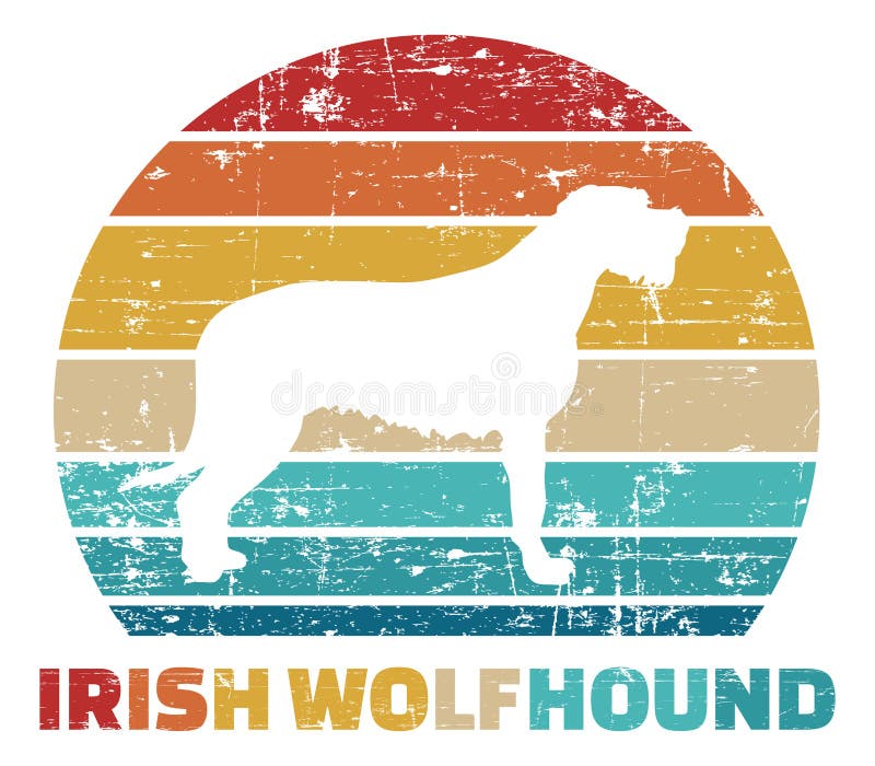 Irish Wolfhound Dog - Vector Illustration For T-shirt, Logo And ...