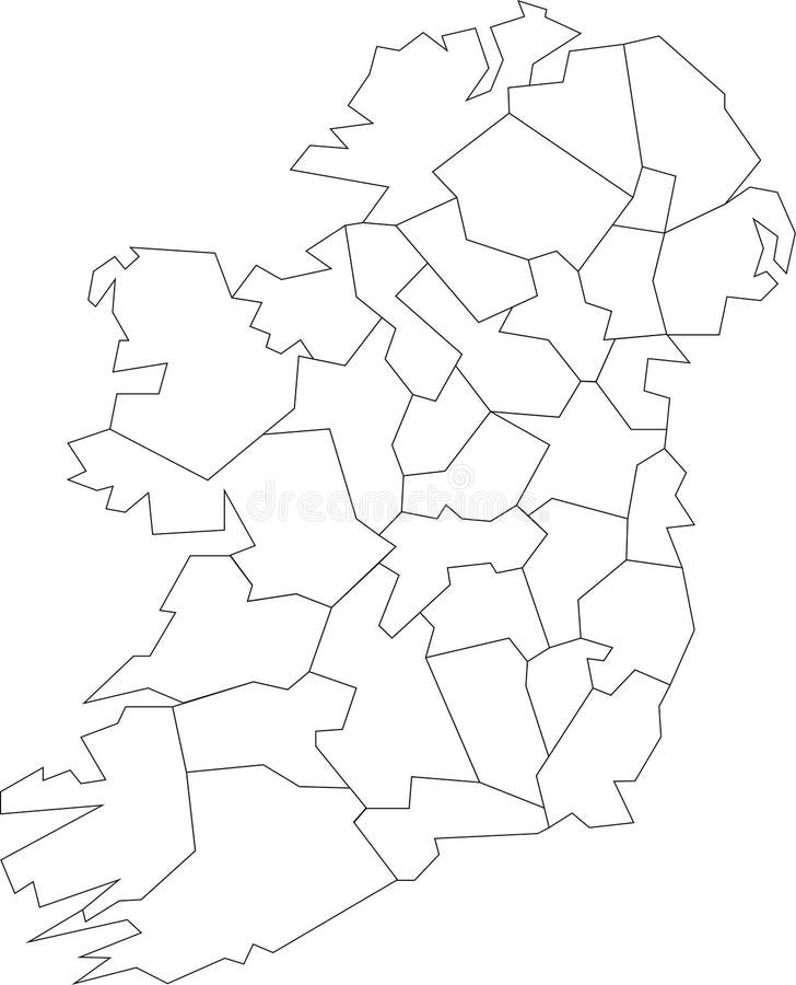 Irish Counties Map Stock Illustrations – 59 Irish Counties Map Stock ...