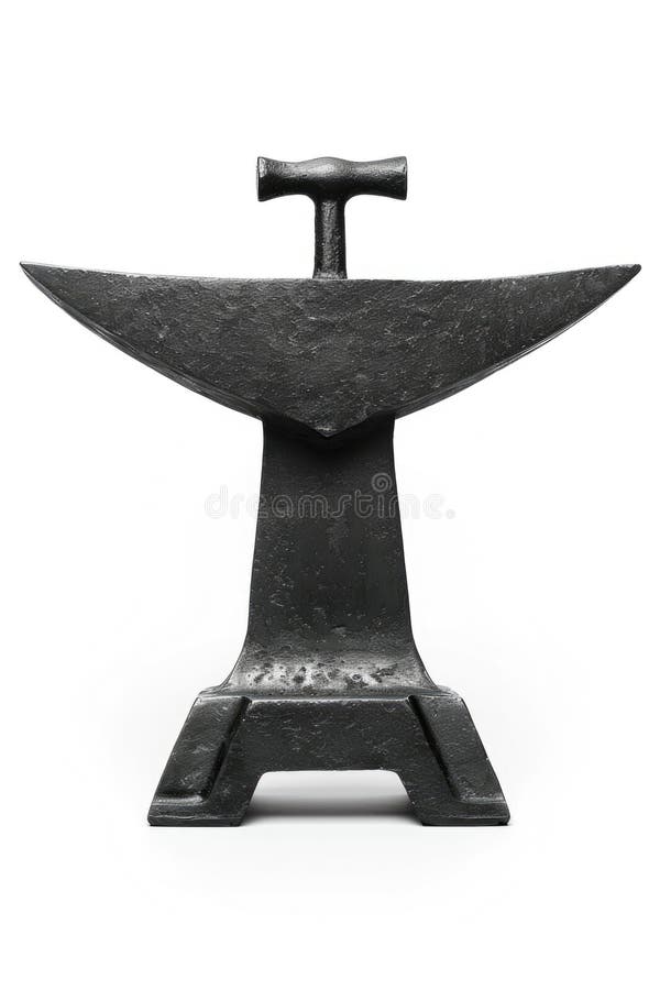 Iron Anvil with Hammer stock image. Image of blacksmith - 374177649