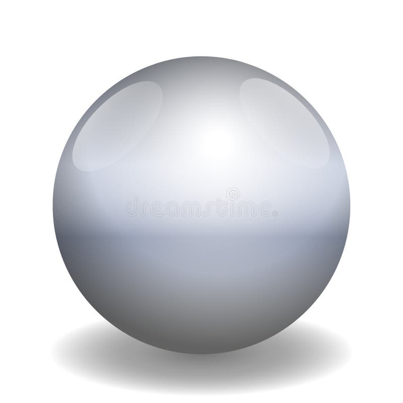 Iron Ball stock vector. Illustration of shiny, white - 90685503