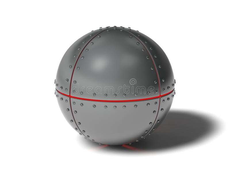 Iron ball stock illustration. Illustration of ball, metallic - 40783467
