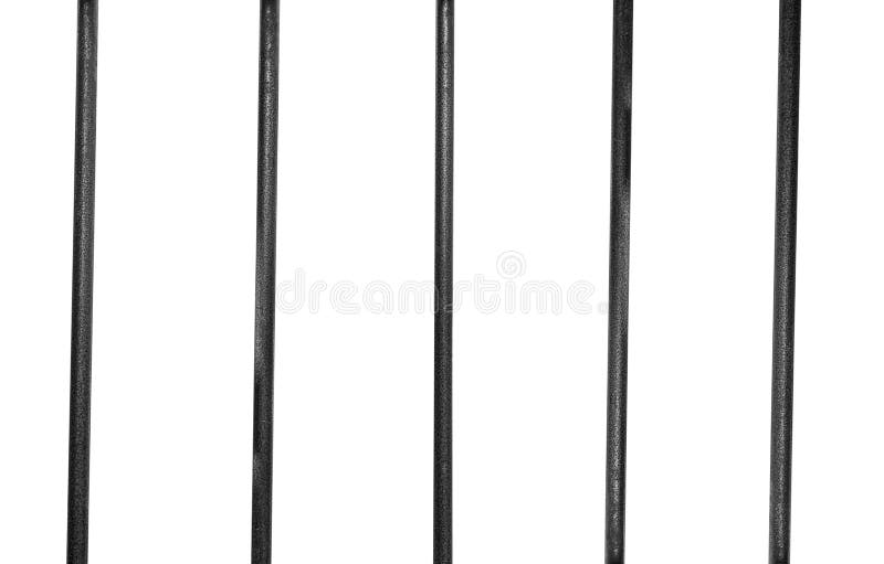Iron Baluster or Steel Cage Isolate on Background Stock Image - Image ...