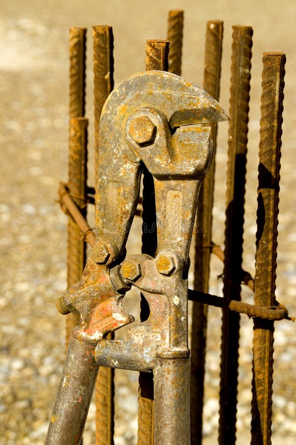 Iron bar cutter stock image. Image of build, cutter, used - 1400033