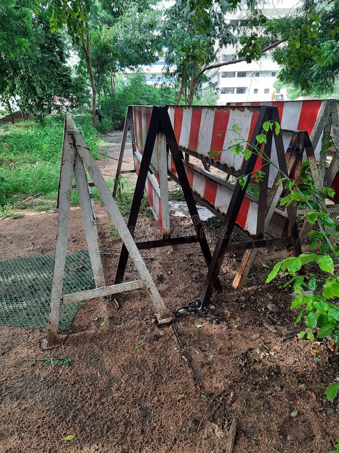 Iron Barricades for Safety Purposes Stock Image - Image of barricades ...
