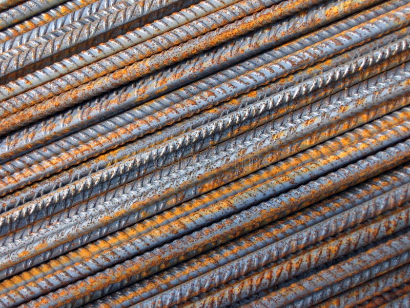 Iron bars stock image. Image of concrete, foundation - 17547021