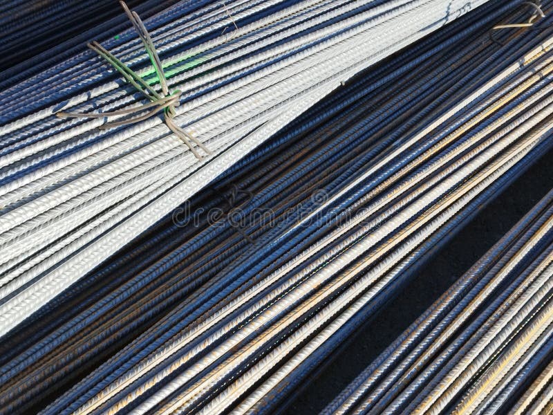 Iron bars for construction stock image. Image of industrial - 267334975