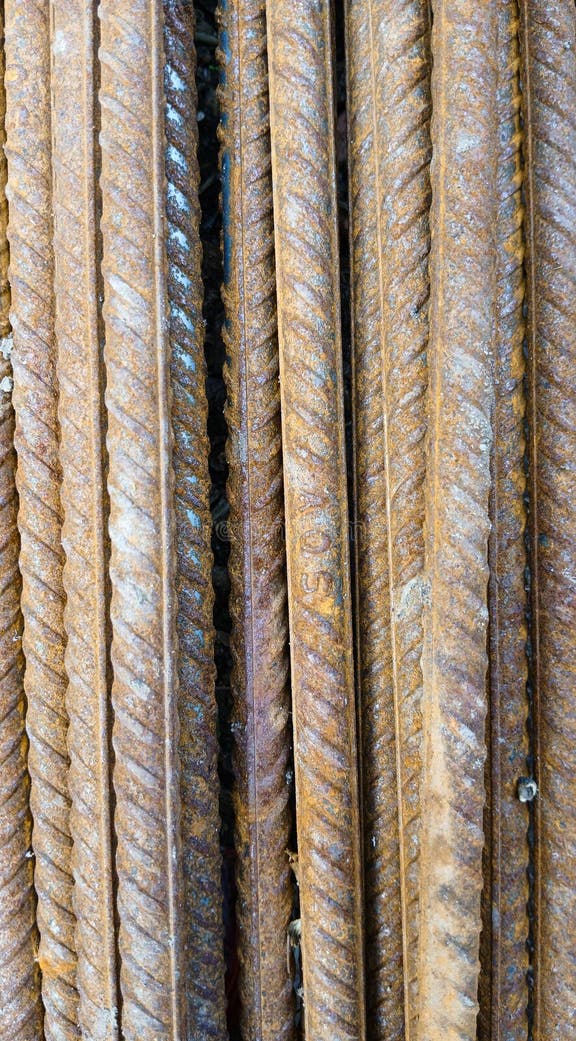 Iron Bars for Construction with Rust Spots Stock Photo - Image of ...