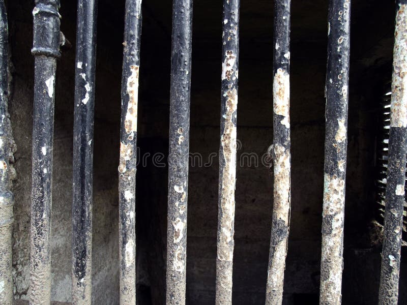 Dungeon Old Dark Prison Medieval Cell Bars Stock Photo - Image of empty ...