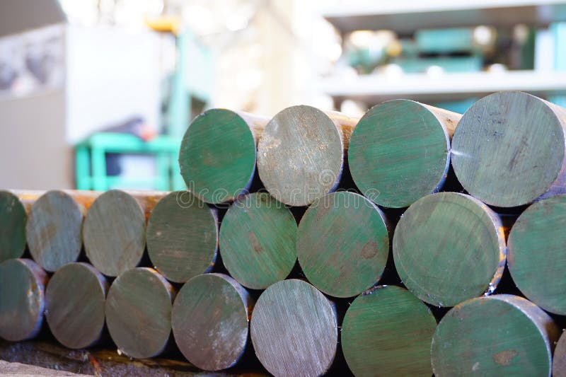 Iron Billets are in Stock and Ready for Machining on Machine Tools, a ...