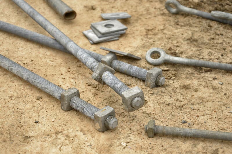 Iron bolts and knots stock image. Image of equipment - 58832527