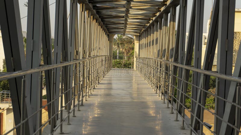 Iron Bridge Architecture for Crosswalks in the Middle of the City of ...