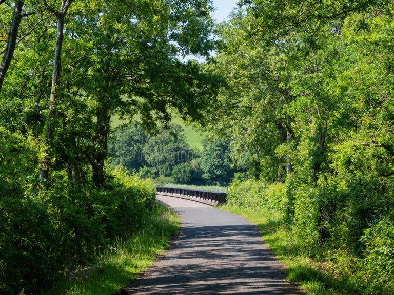 The Iron Bridge, Bideford, Devon, on the Tarka Trail. Stock Photo ...