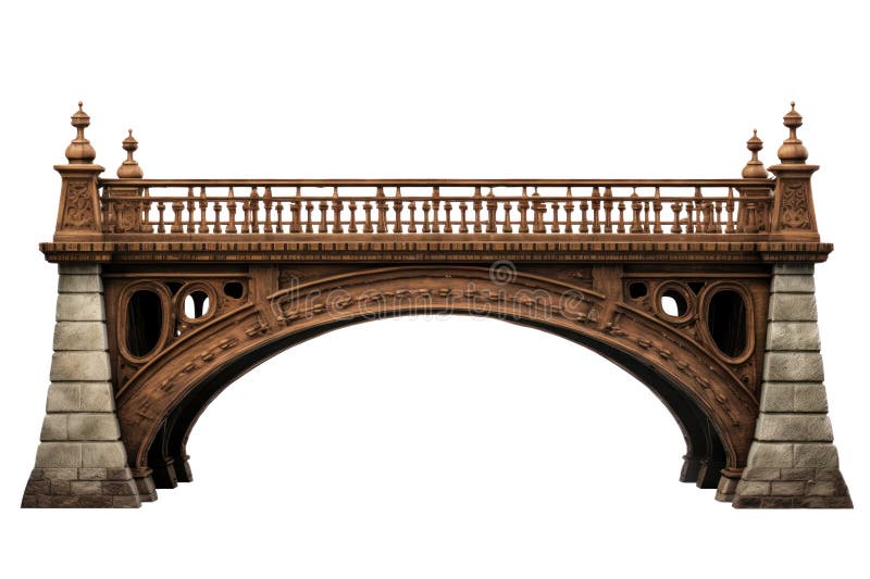 Stone Bridge, Isolated on Transparent Background, Png Stock ...