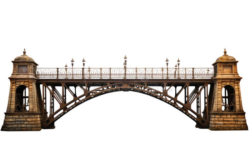 Stone Bridge, Isolated on Transparent Background, Png Stock ...