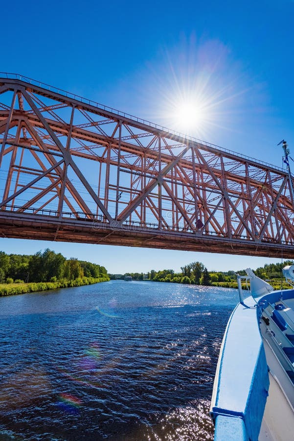 Iron bridge ship stock photo. Image of boat, metal, outdoor - 76679132